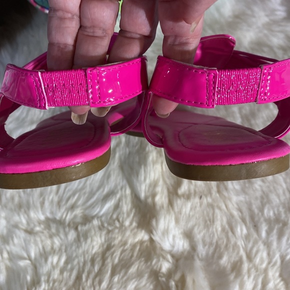Rouge! | Shoes | New Rouge Barbie Pink Flat Sandals With Stretchy ...